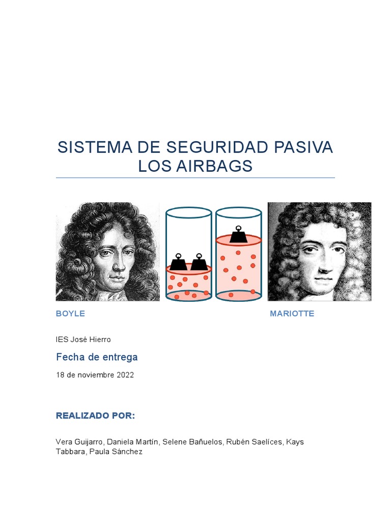 Trabajo Fyq 1 2 | PDF | Gases | Airbag