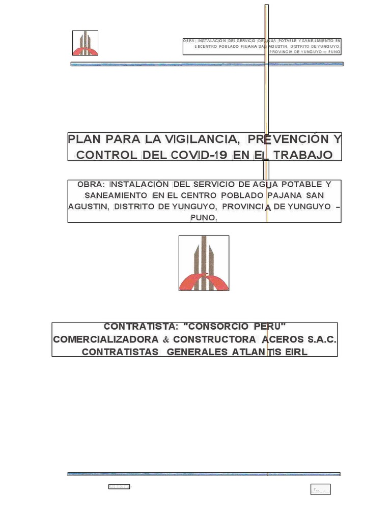 Plan de Protocolo Covid-19 Pajana | Descargar gratis PDF | Enfermedades y trastornos | Ciencias ...
