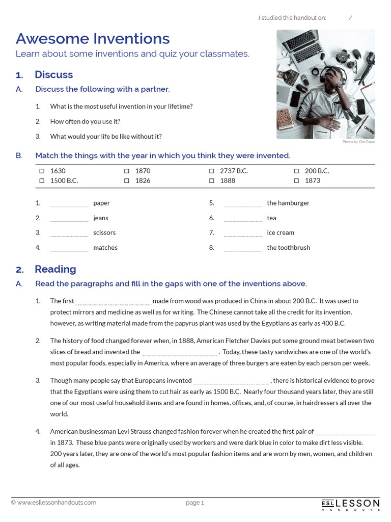 Awesome Inventions Student | PDF | Hamburgers