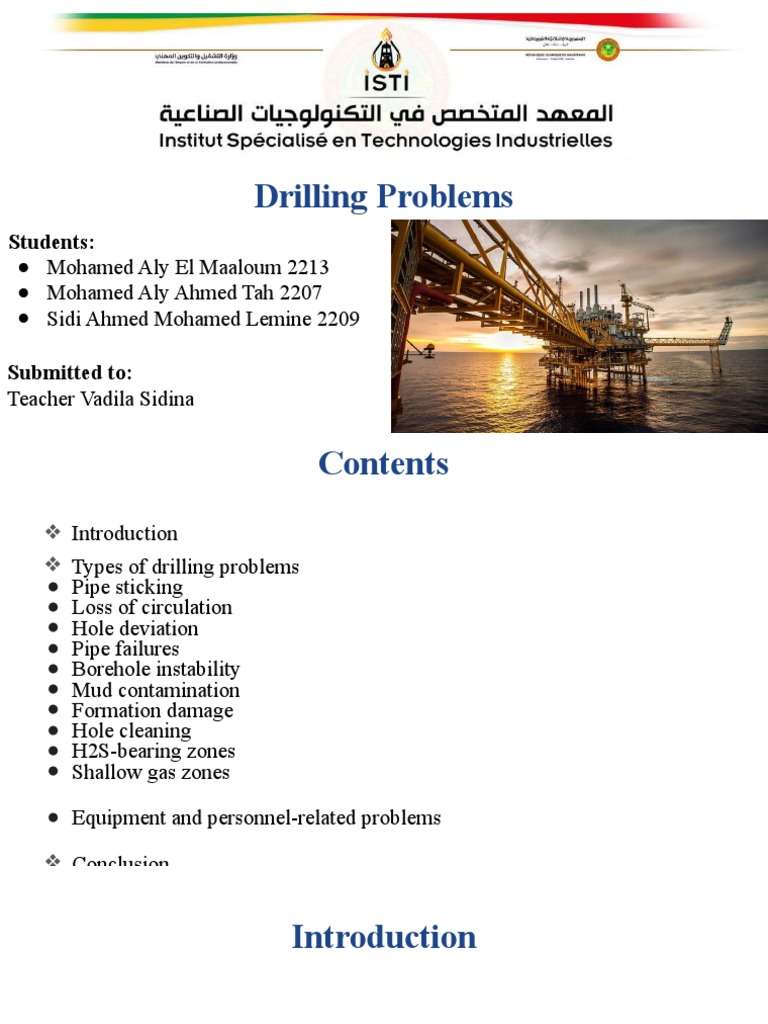Drilling Problems | PDF | Oil Well | Chemistry