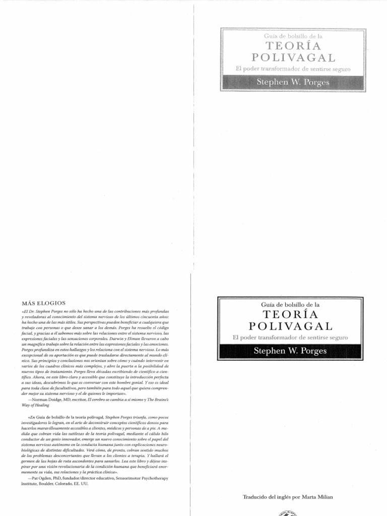 Porges, S. Teoría Polivagal. Guía de Bolsillo | PDF