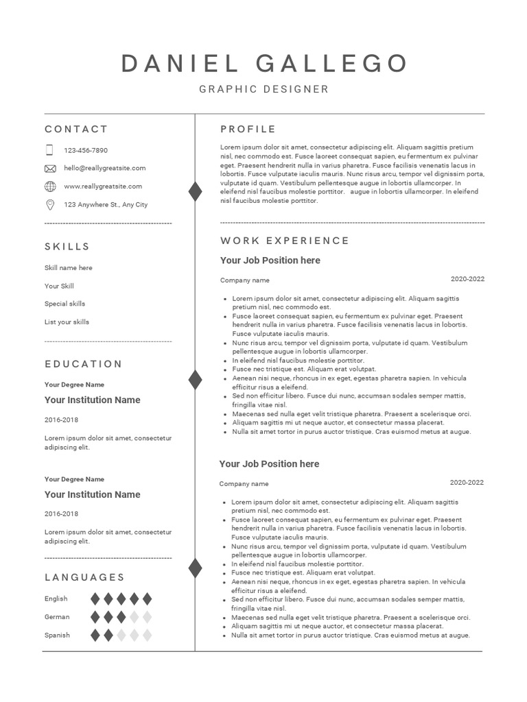 Graphic Designer Resume | PDF