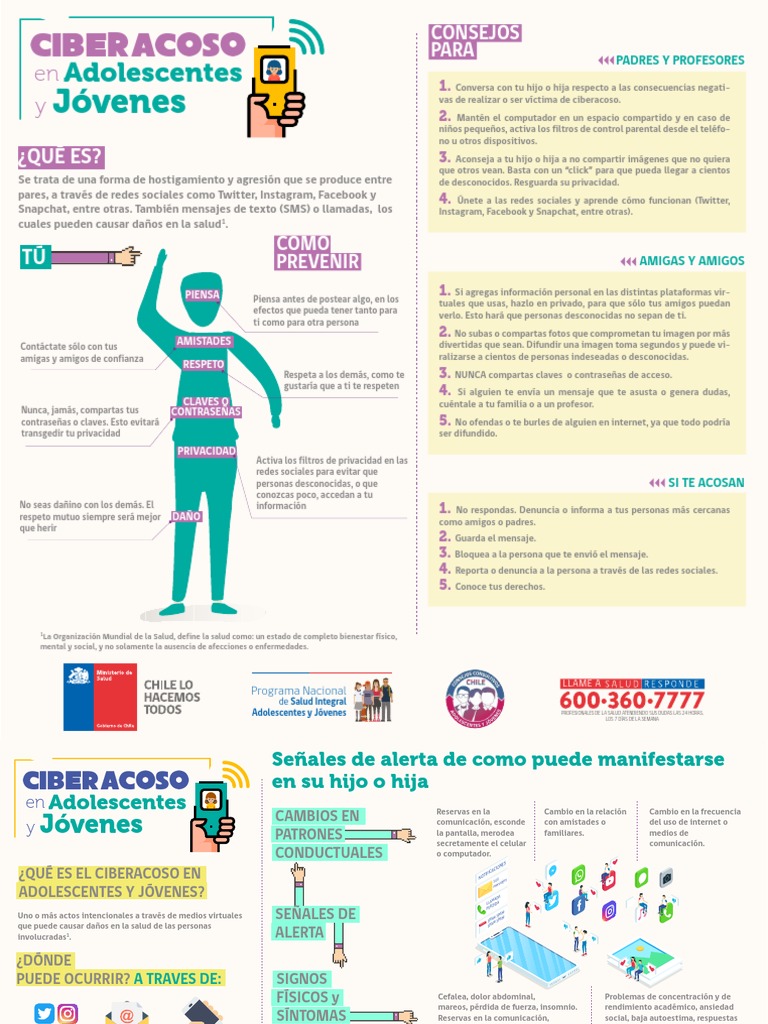 3 Infografias Ciberacoso | PDF | Acoso cibernético | Snapchat