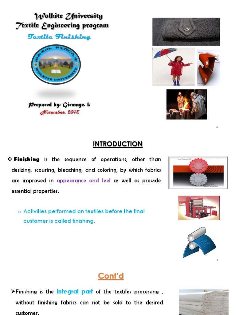 Finish Chapter-1 | PDF | Textiles | Materials