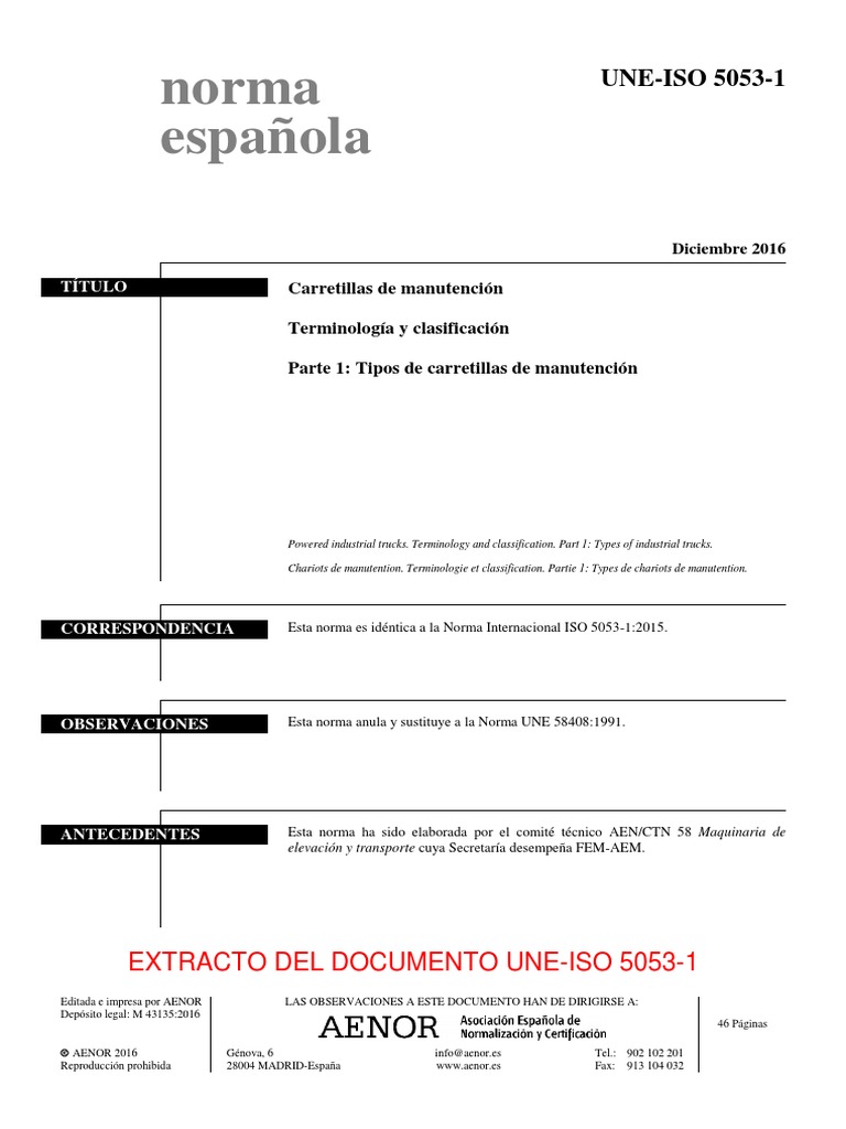 (Ex) Une Iso - 5053 1 2016 | PDF