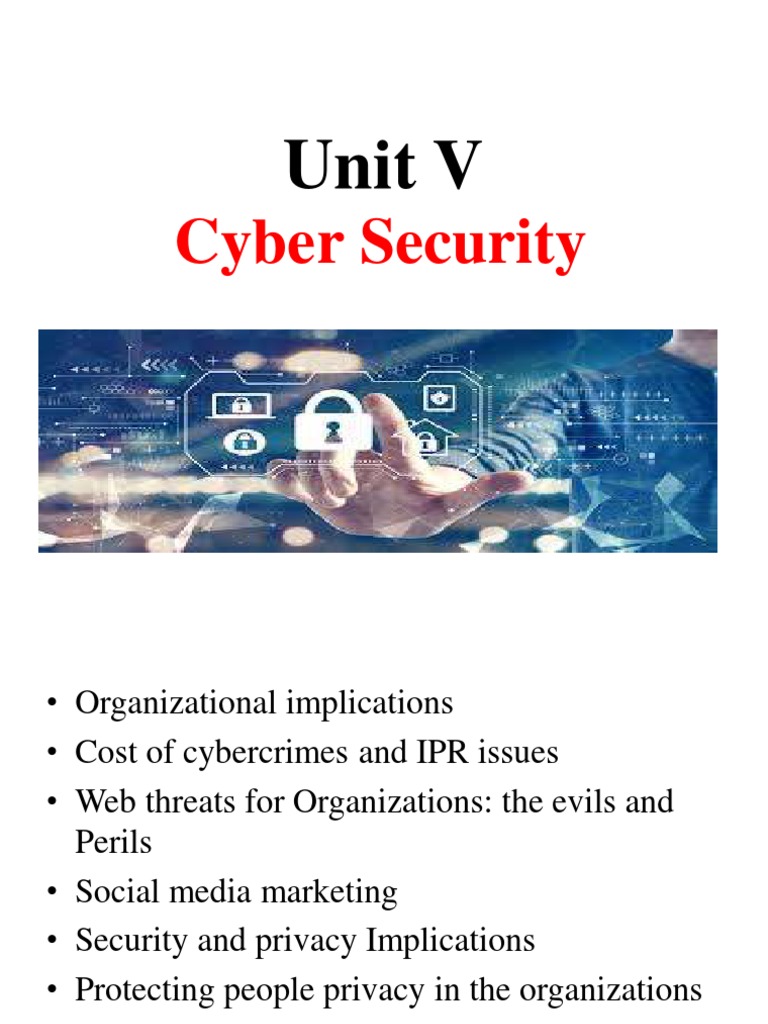 Mis Erp Unit 5 Pdf Security Computer Security
