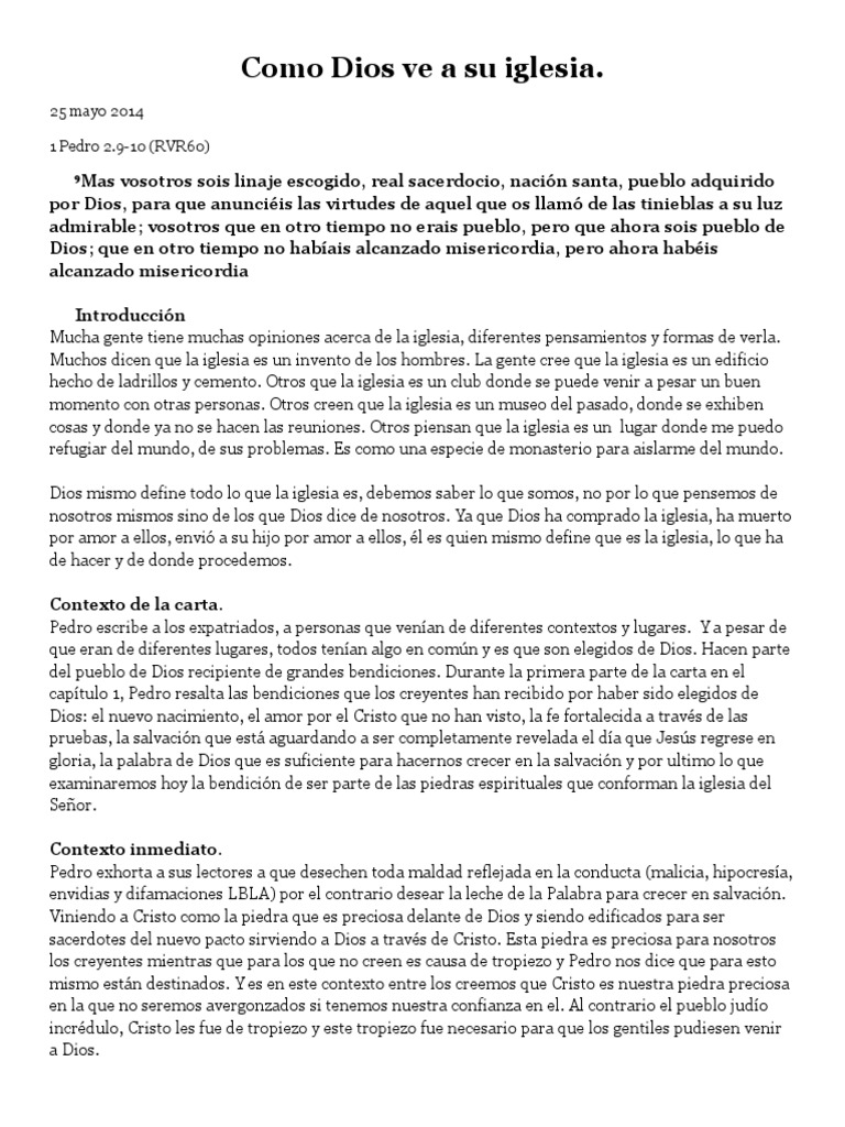 1 Pedro 2.9 | PDF | Sacerdote | Cristo (título)