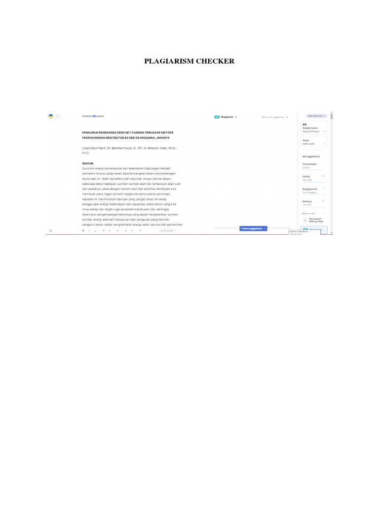 Plagiarism Checker | PDF