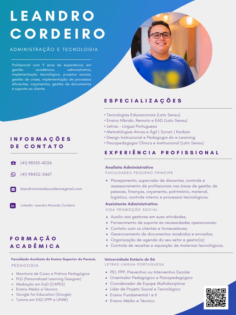 CV Leandro - ADM | PDF | Self-Improvement