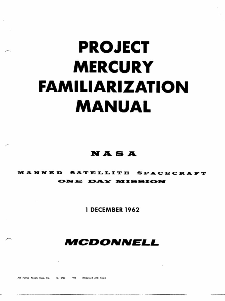 NASA Mercury Spacecraft Flight Manual | PDF