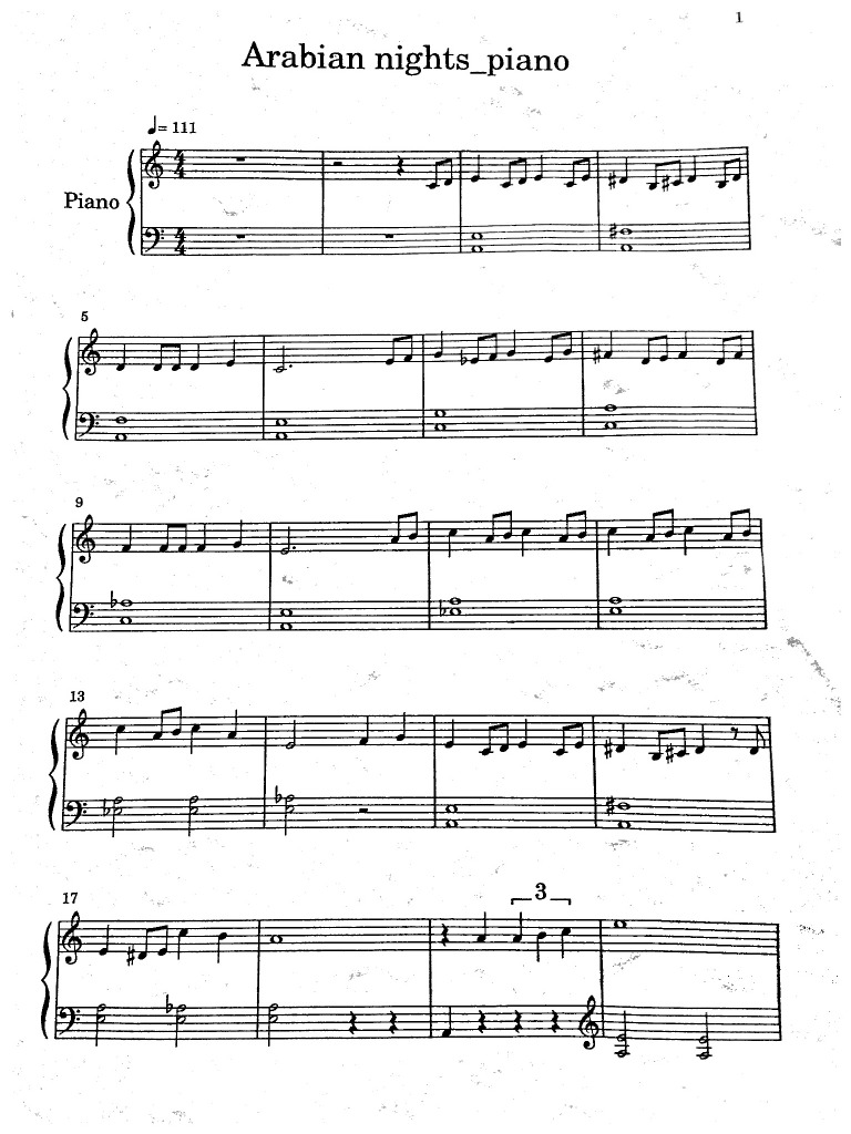 Aladdin Arabian Nights | PDF