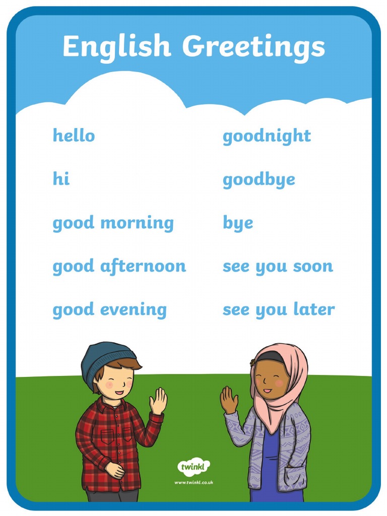 English Greetings Display Posters | PDF