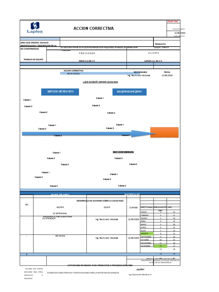 Formato de No Conformidad | PDF