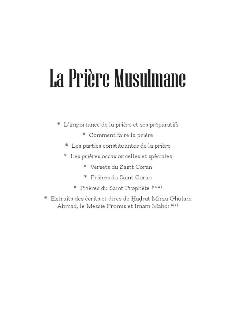Comment Faire La Priere en Islam | PDF