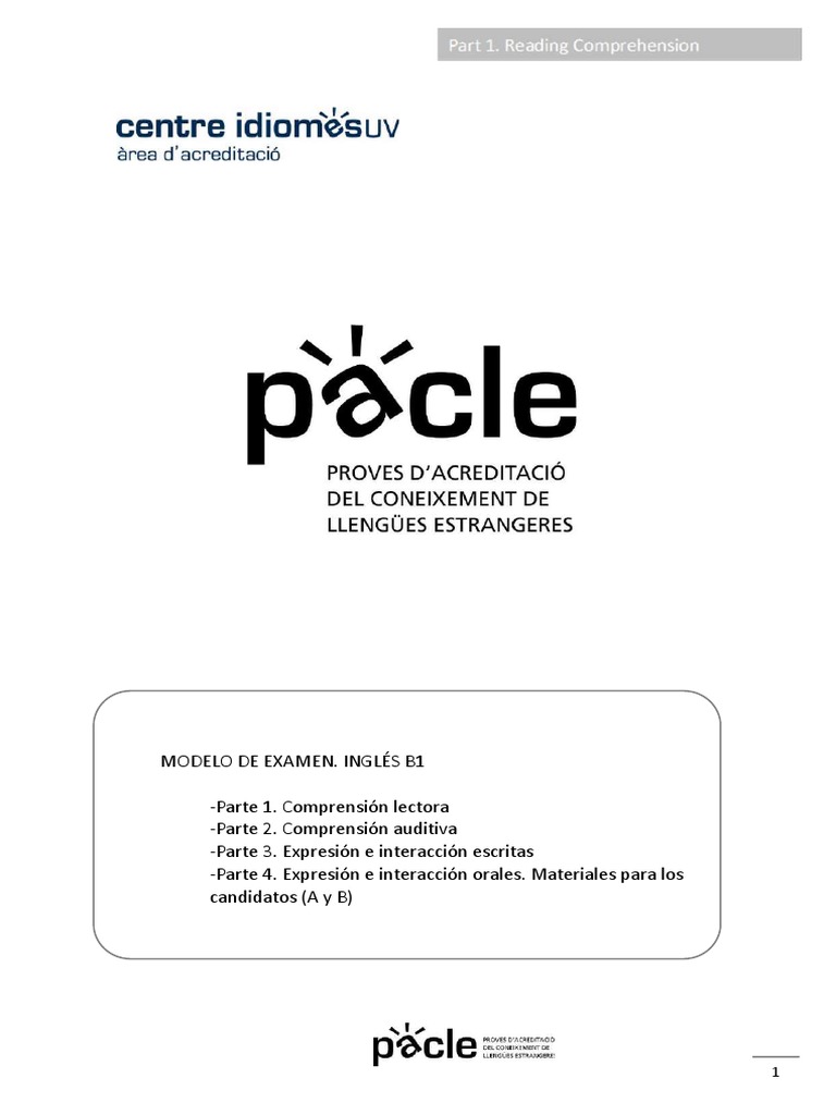 Pacle Eng b1 Modelo de Examen | PDF | Social Media | Popular Culture ...