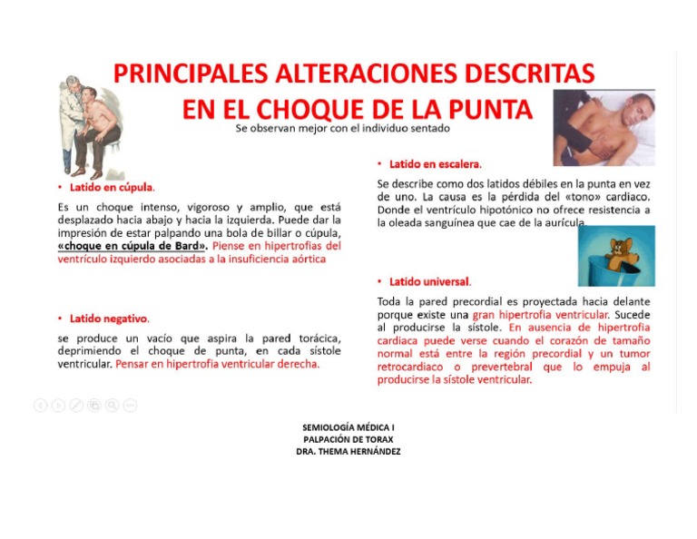 Choque de Punta en Semiotécnica Cardiaca | PDF