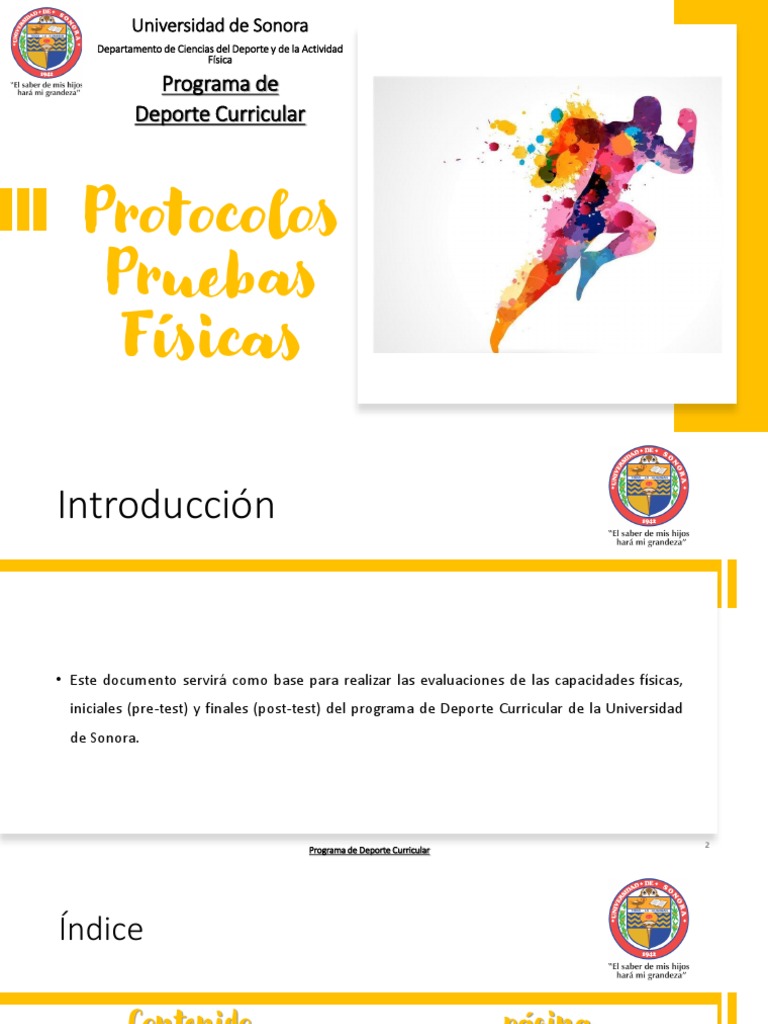 Protocolos Pruebas Físicas Deporte Curricular | PDF