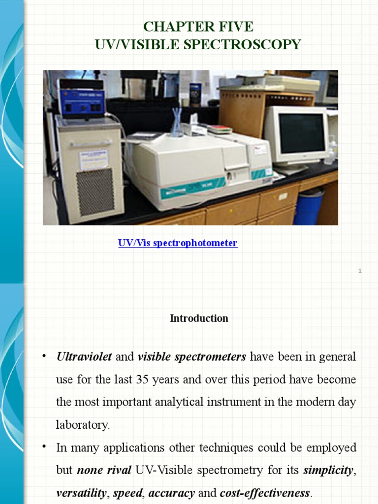 Introduction to UV/Visible Spectroscopy | PDF | Ultraviolet–Visible ...