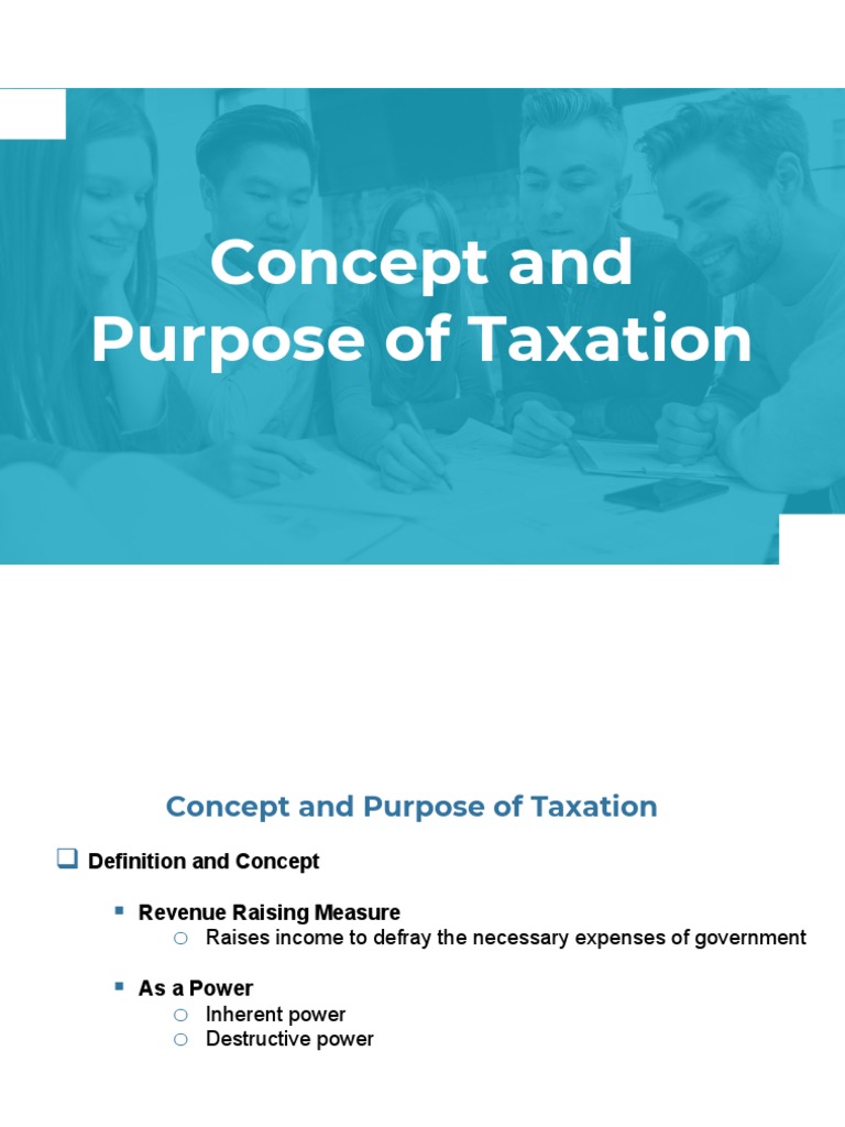 Concept and Purpose of Taxation | PDF | Taxes | Governance
