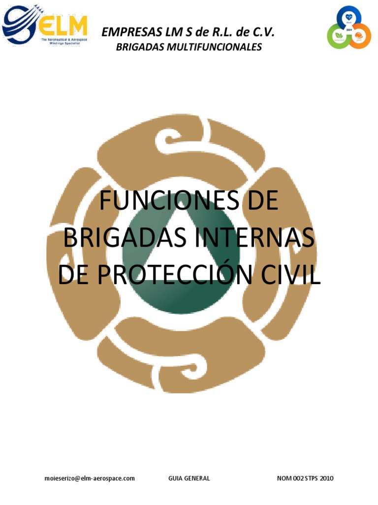 Funciones de Brigadas Internas de Protección Civil | PDF