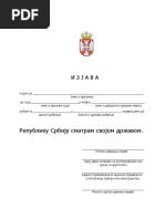 Obrasci Prijave I Potvrde o Prijavi Boravista | PDF