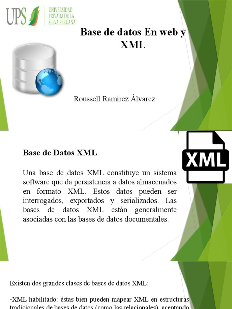 Bases de Datos XML y Aplicaciones Web | PDF | Bases de datos | Xml