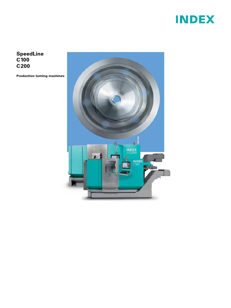 Brochure Speedline C100 C200 | PDF | Machining | Machines