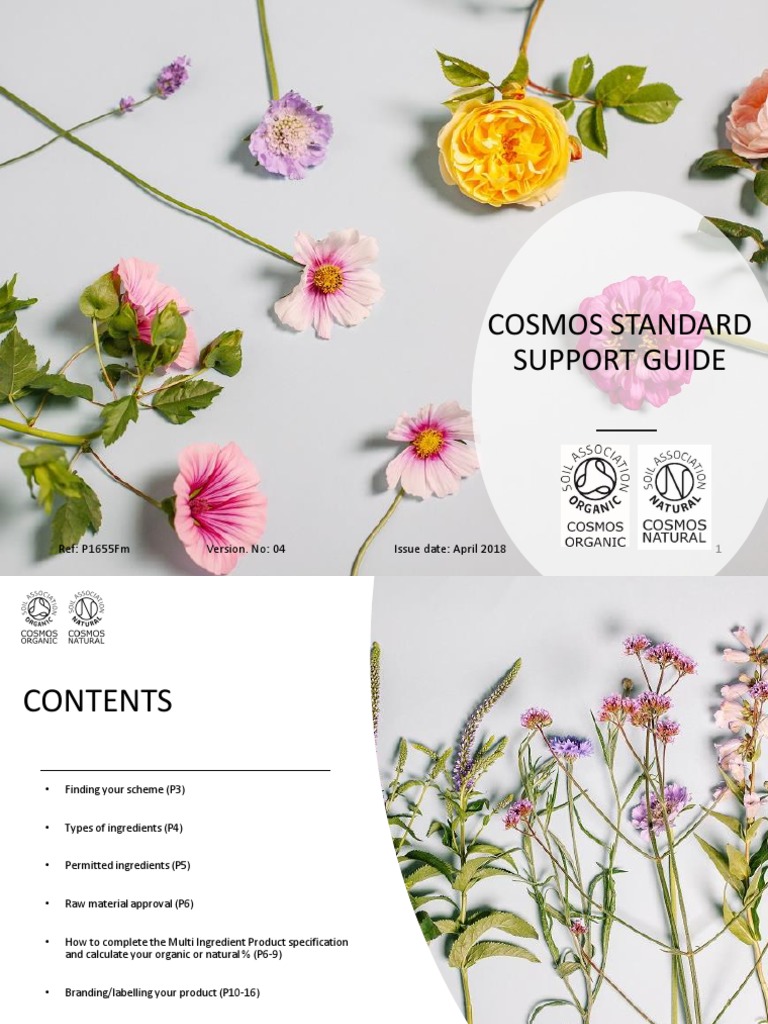 Cosmos Standard Support Guide April 2018 | PDF | Ethanol | Chemistry