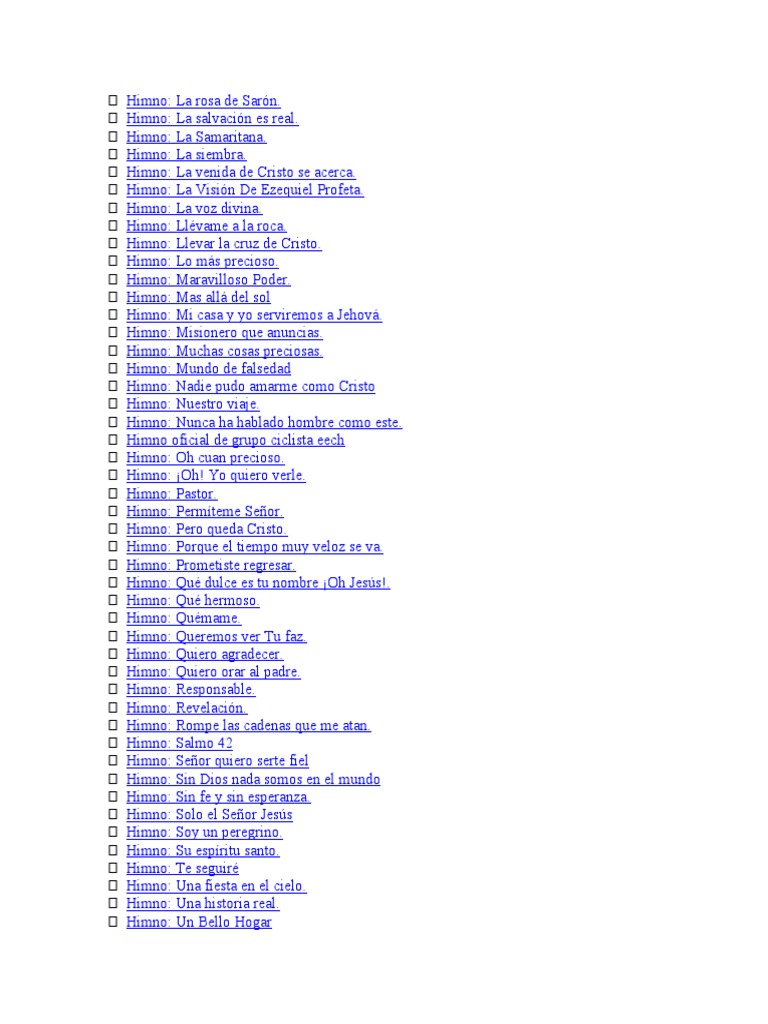 Letras de Musicas | PDF