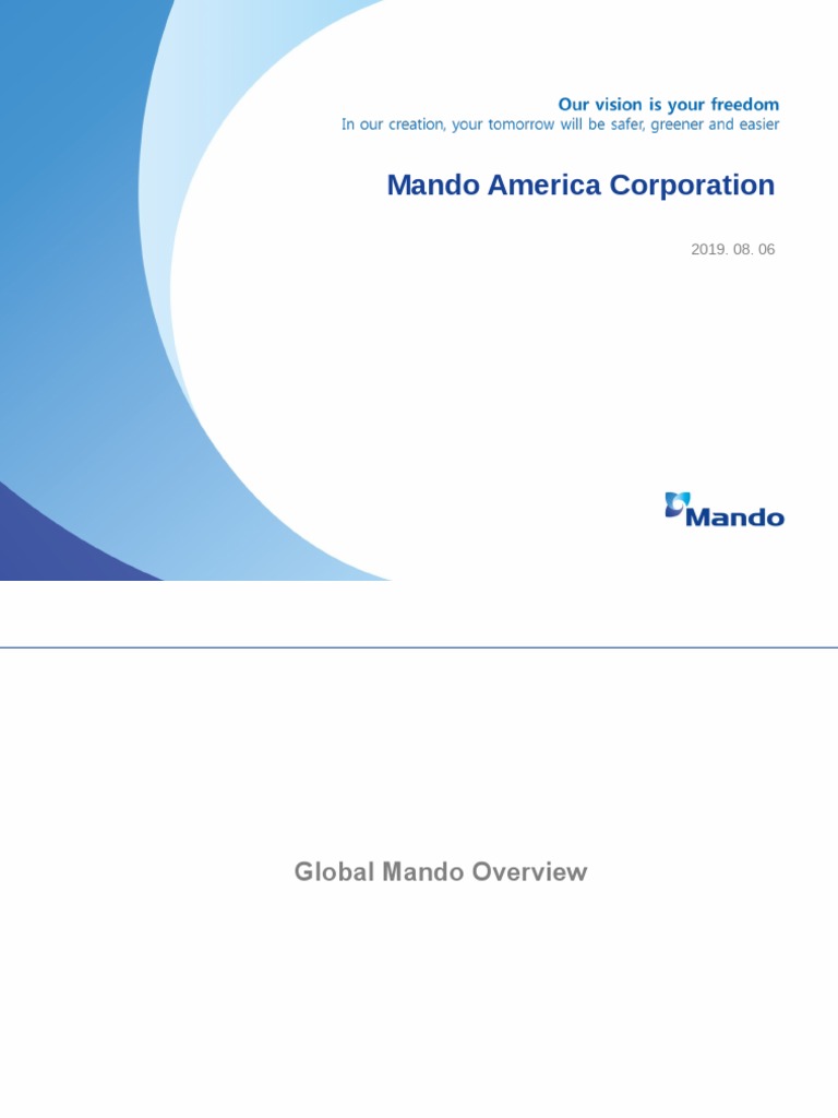 Mando America Corporation - 20190806 | PDF | Anti Lock Braking System ...