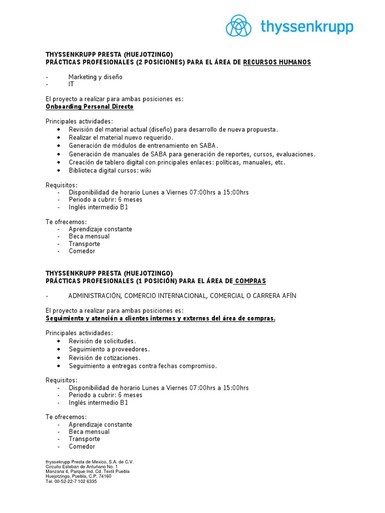 Convocatoria Practicantes TK Enero Junio 2023 | PDF Convocatoria Practicantes TK Enero Junio 2023 | PDF
