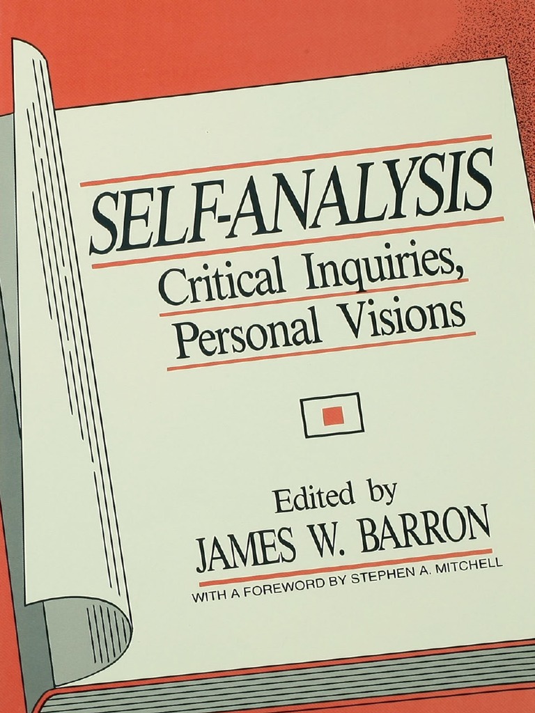 Baron James W. Barron Self Analysis - Critical Inquiries, Personal ...