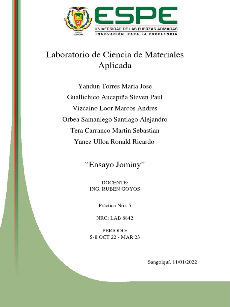 JOMINY | PDF | Acero | Tratamiento a base de calor