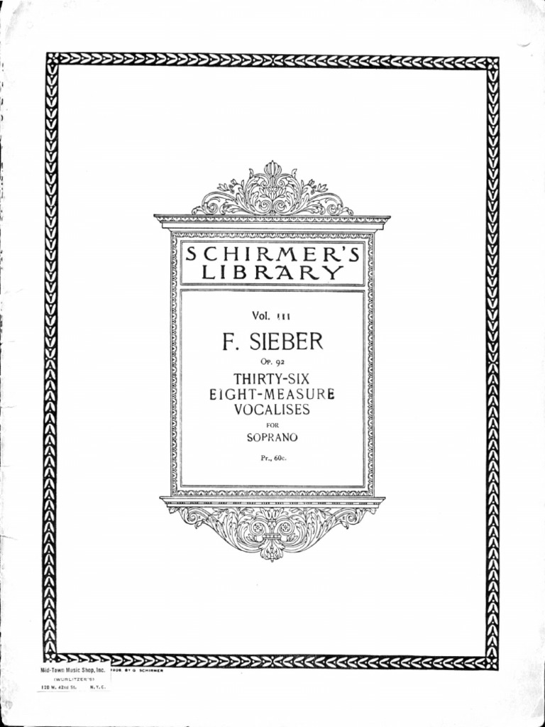 F Sieber Vocalises | PDF