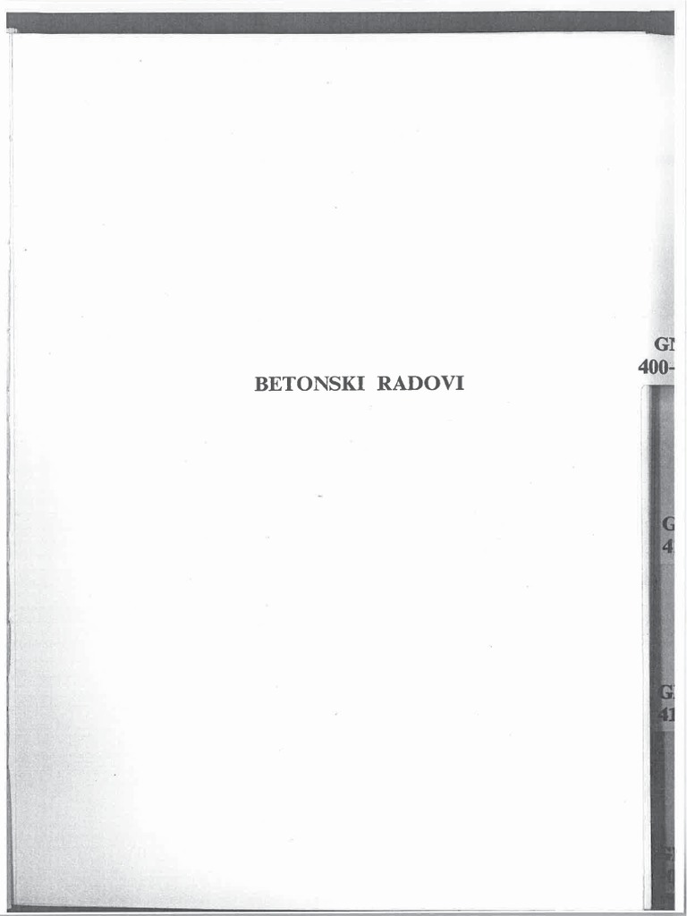 04 - Betonski Radovi - 1 | PDF