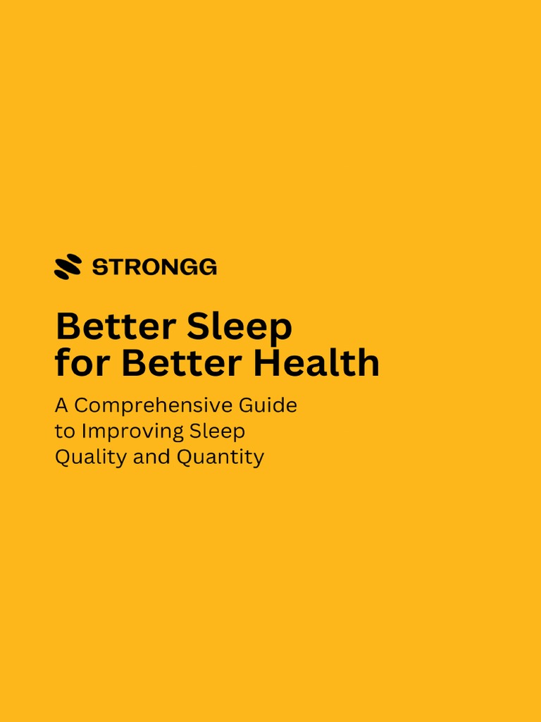 Better Sleep For Better Health Pdf