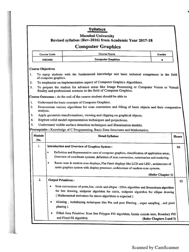 Computer Graphics Techmax | PDF