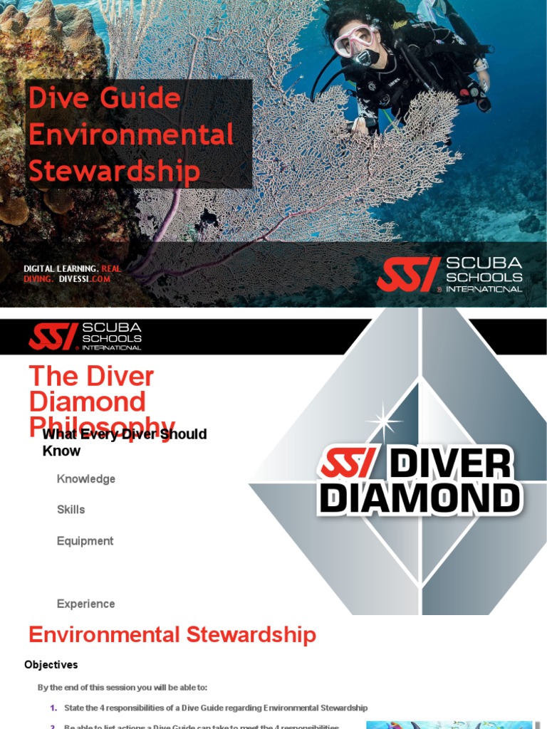 Presentation-DG Environmental Stewardship | PDF | Underwater Diving | Swimming