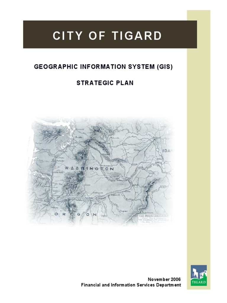 GIS Strategic Plan | PDF | Geographic Information System | Databases