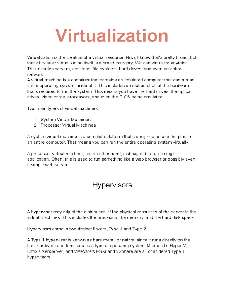 Virtual Ization | PDF | Virtual Machine | Virtualization