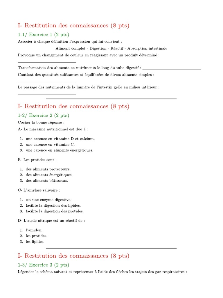 SVT 3ac Examen Local 5 1 | PDF