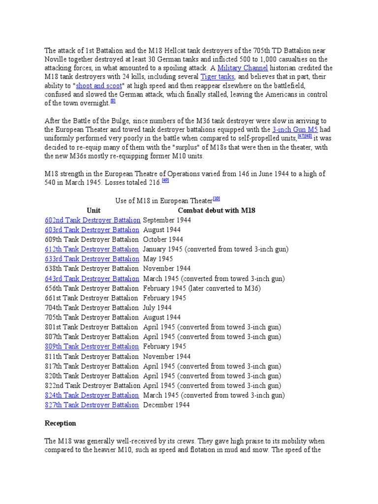 M18 Hellcat 5 | PDF | M4 Sherman | Warfare