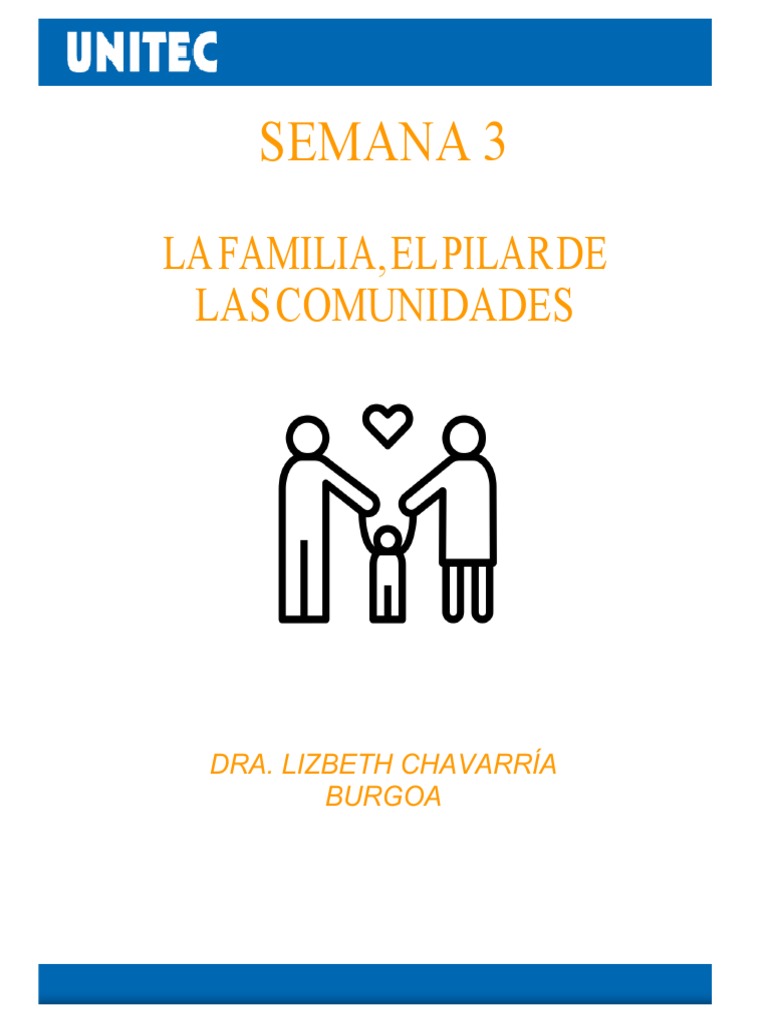 SEMANA 3 La Familia El Pilar de Las Comunidades Marzo 22 | PDF ...
