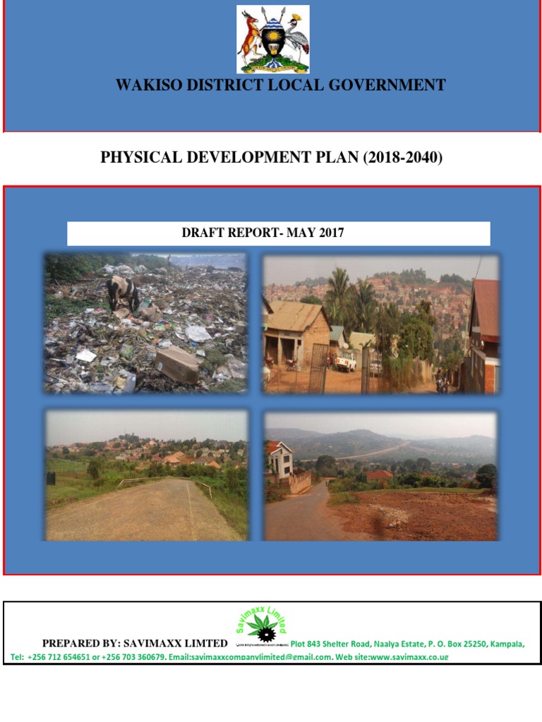 Eb02 221225 - Physical Dev't Plan Fy2018-Ft2040 (Wakiso District) | PDF ...