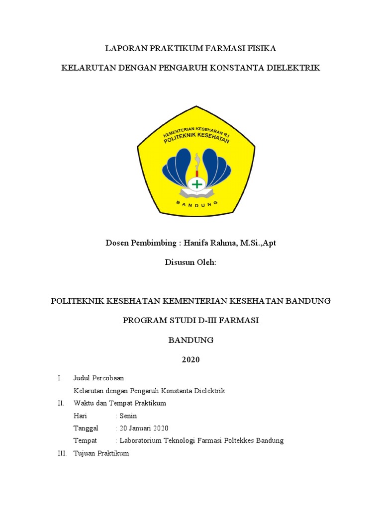 Laporan Praktikum Farmasi Fisika | PDF