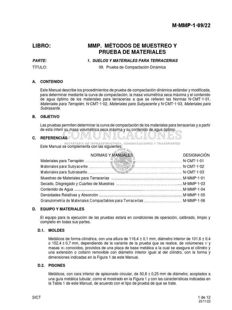 M MMP 1 09 22 | PDF | Densidad | Agua