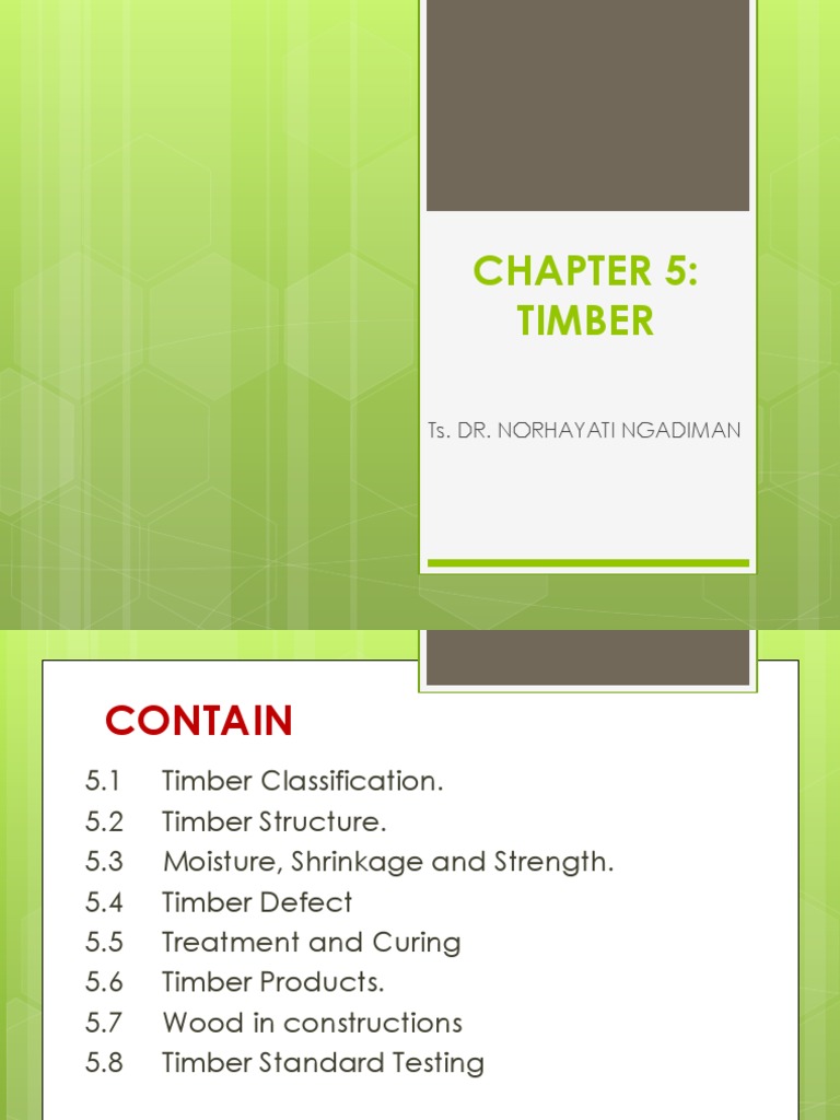 Timber Classification and Structure | PDF | Wood | Lumber