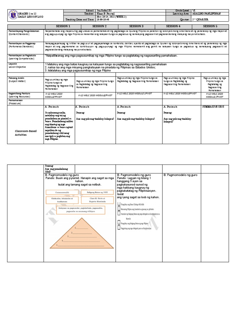 Q2 Ap6 DLL WK2 | PDF