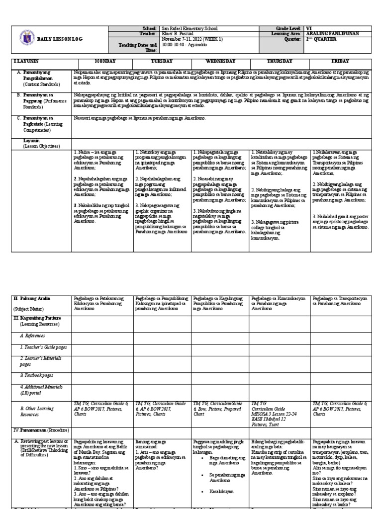 Q2 Ap6 DLL WK1 | PDF