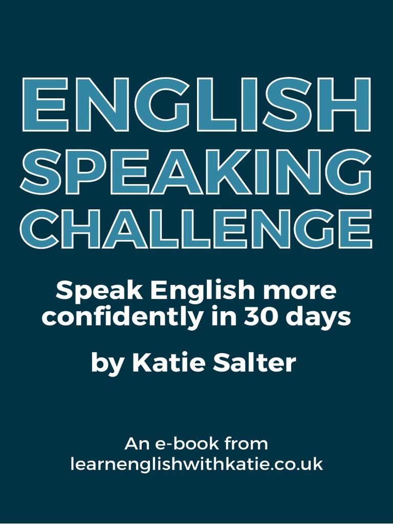 English Speaking Challenge Book Pdf Fluency English Language